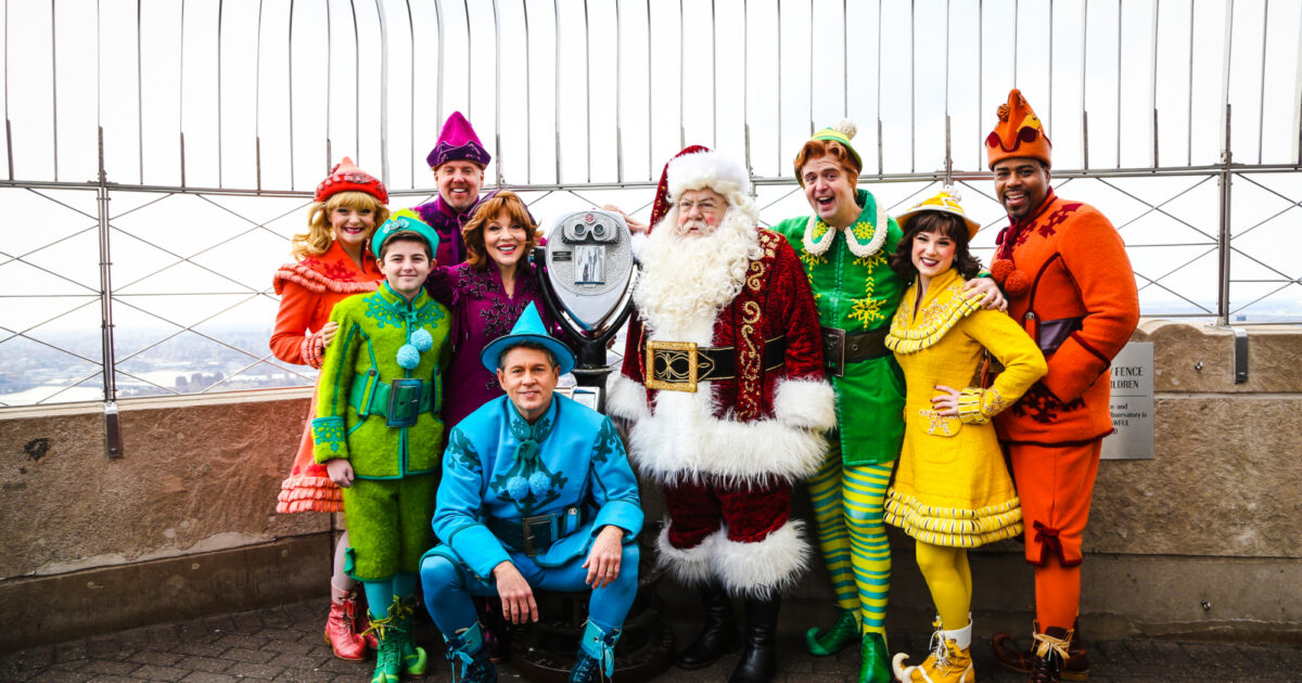 See the Cast of Elf the Musical Visit the Empire State Building | Playbill