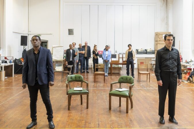 Go Inside the Rehearsal Room for West End's Best of Enemies Starring ...