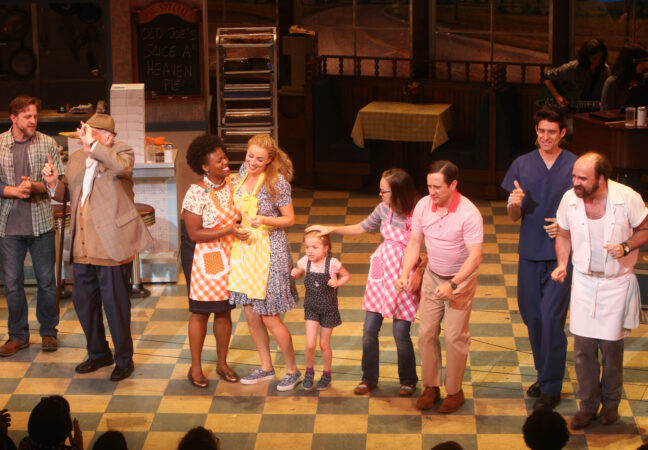 Watch as the Cast of Waitress Celebrates Original Company Members at ...