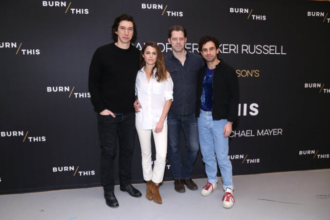 Burn This, Starring Keri Russell and Adam Driver, Begins on Broadway ...