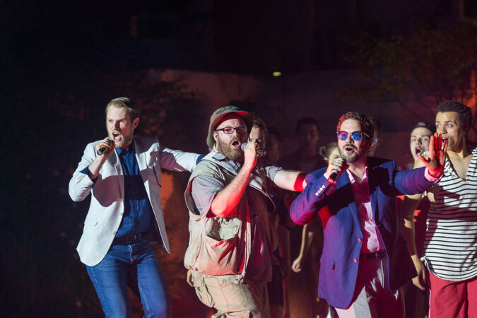 Behind the Scenes of Brian Clowdus' Immersive, Site-Specific Mamma Mia ...