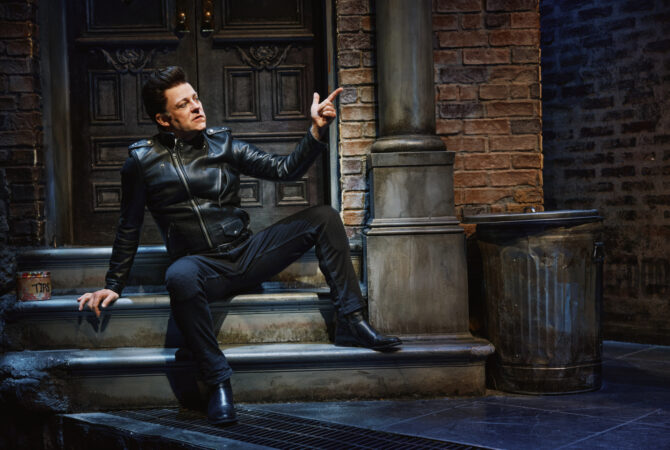 Milo Manheim and Elizabeth Gillies Out at Little Shop of Horrors March ...