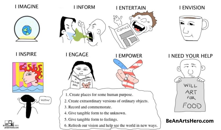 Check Out These Political Cartoons in Support of Be An #ArtsHero | Playbill