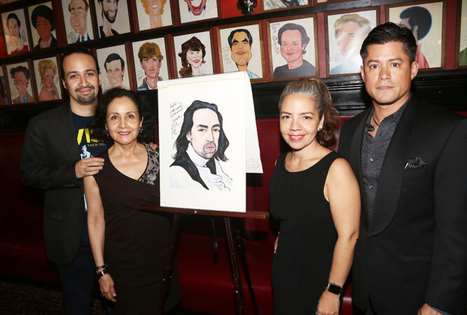 Lin-Manuel Miranda Portrait Joins the Walls of Sardi’s | Playbill