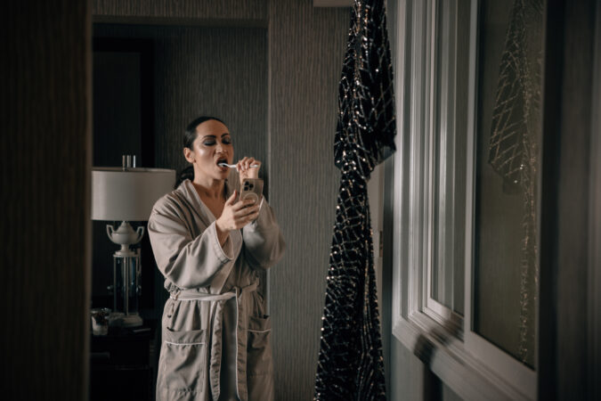 Her Time: Lempicka's Eden Espinosa Gets Ready for the Red Carpet in ...