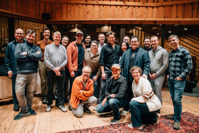 See Photos of Josh Gad and Andrew Rannells in the Recording Studio for ...