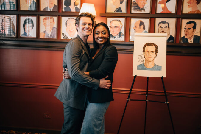 Photos: Jonathan Groff Joins the Walls of Sardi's | Playbill