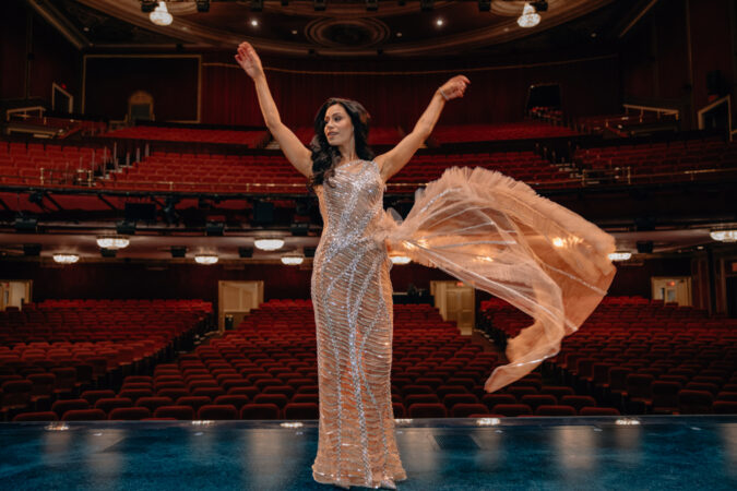 See Samantha Pauly Get Sewn Into Her Opening Night Dress for The Great ...