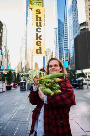 See Tony Winner Jack O'Brien and the Cast of Shucked Get 'Corny' in ...