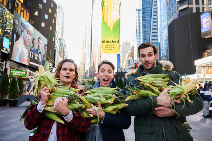 See Tony Winner Jack O'Brien and the Cast of Shucked Get 'Corny' in ...