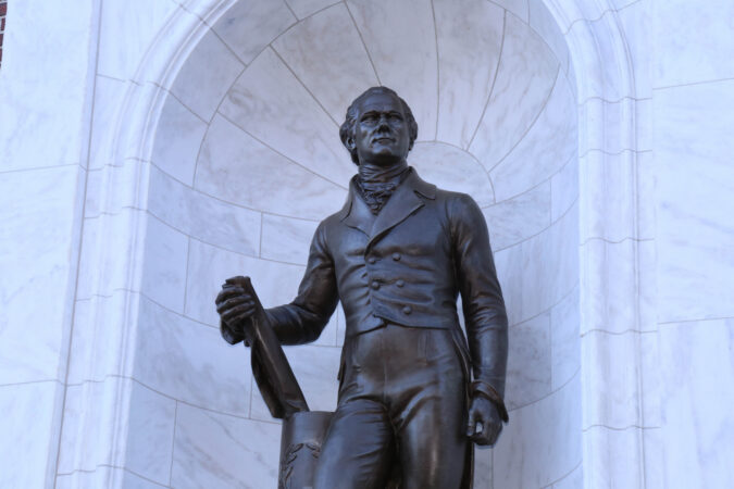 See Hamilton Cast Members Visit Restored Alexander Hamilton Statue at ...