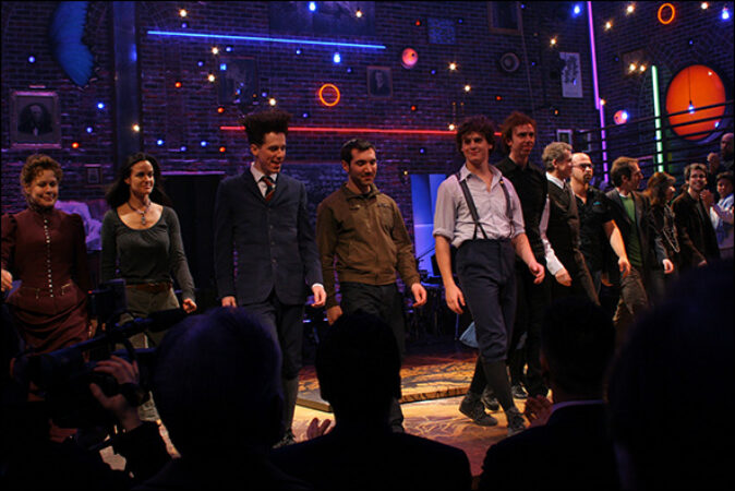 From the Archives: Jonathan Groff, Lea Michele, and John Gallagher Jr ...