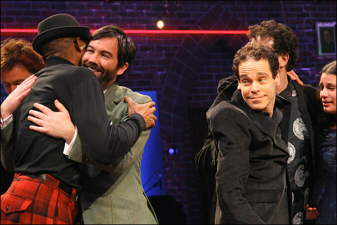 From the Archives: Jonathan Groff, Lea Michele, and John Gallagher Jr ...