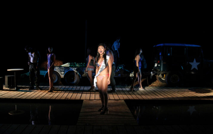 How a Real Vietnam Helicopter Lands Nightly at the Epic Outdoor Miss ...