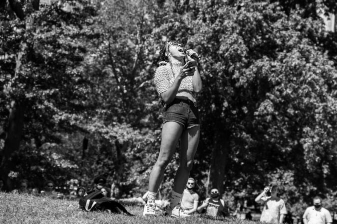 Go Inside the Trans March on Broadway, Organized by Sis | Playbill