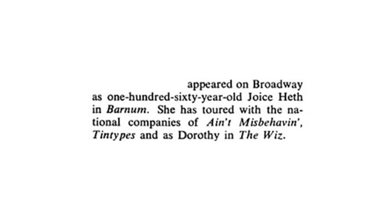 Can You Name These 19 Broadway Stars From Their Early Playbill Bios ...