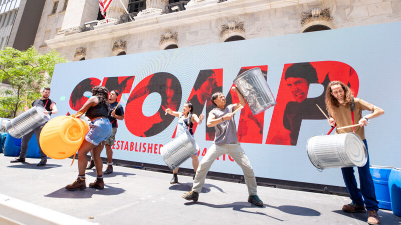 Check Out Photos of Stomp at the New York Stock Exchange Summer Series ...