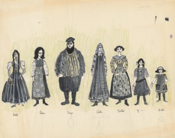 Check Out Patricia Zipprodt's Costume Sketches for Fiddler on the Roof ...