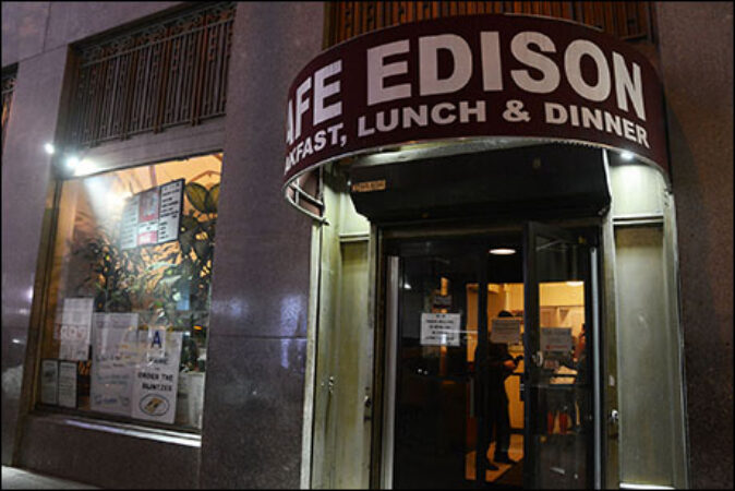 Inside Café Edison's Final Day; Broadway Bids Farewell Over Matzo and ...
