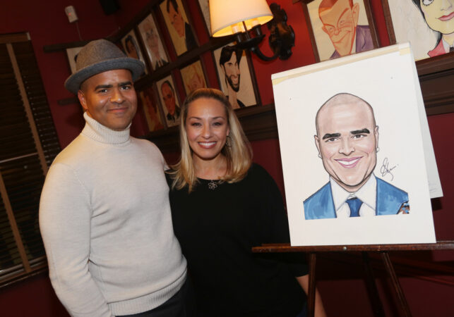 Photos: Christopher Jackson Joins the Famed Walls of Sardi’s | Playbill