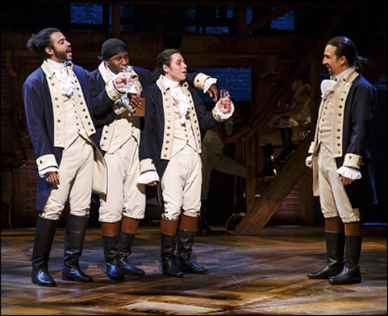 PHOTO CALL: Lin-Manuel Miranda, Leslie Odom Jr., Phillipa Soo, Brian d'Arcy James and ...