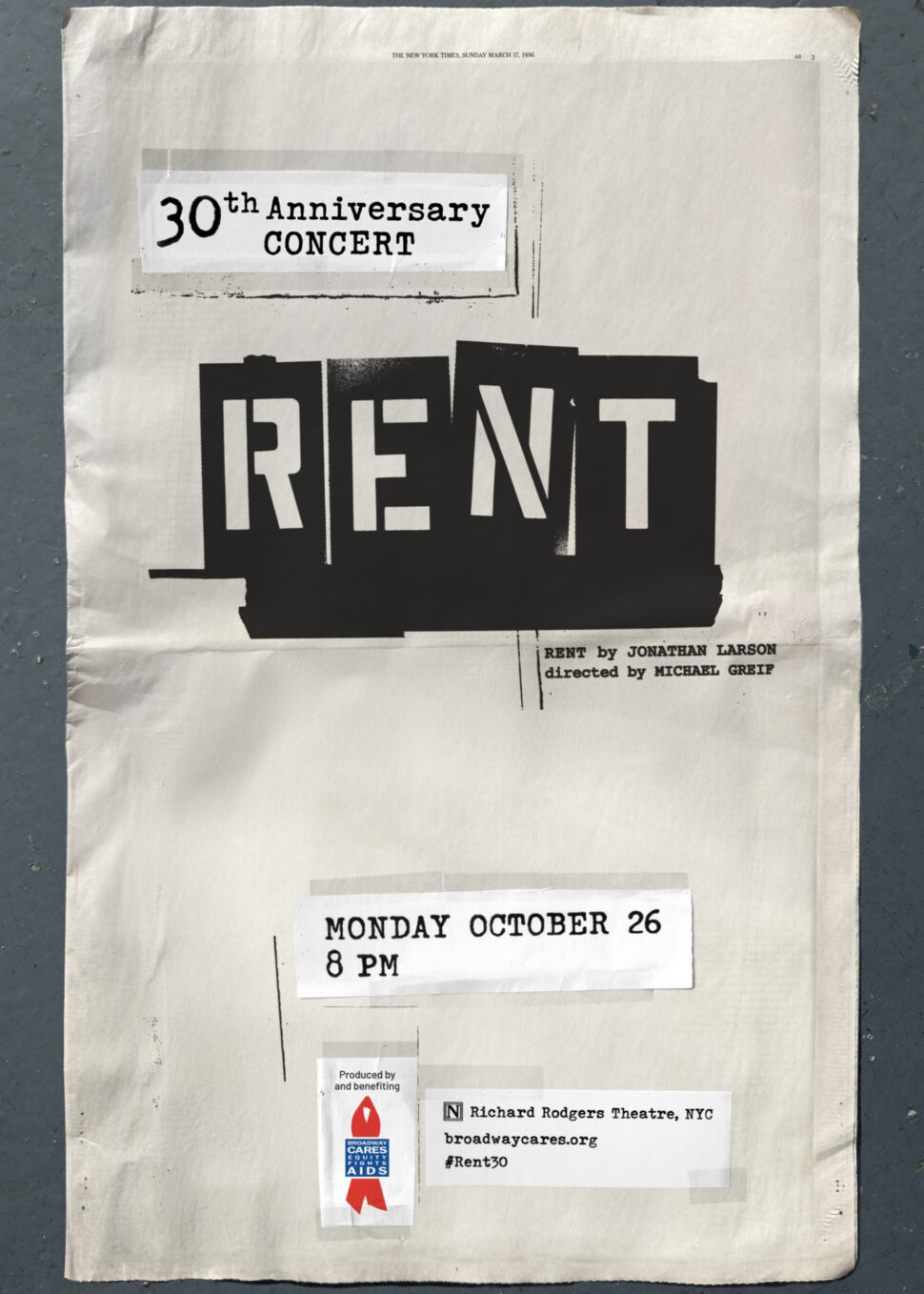Rent Dates 30th Anniversary Broadway Concert | Playbill