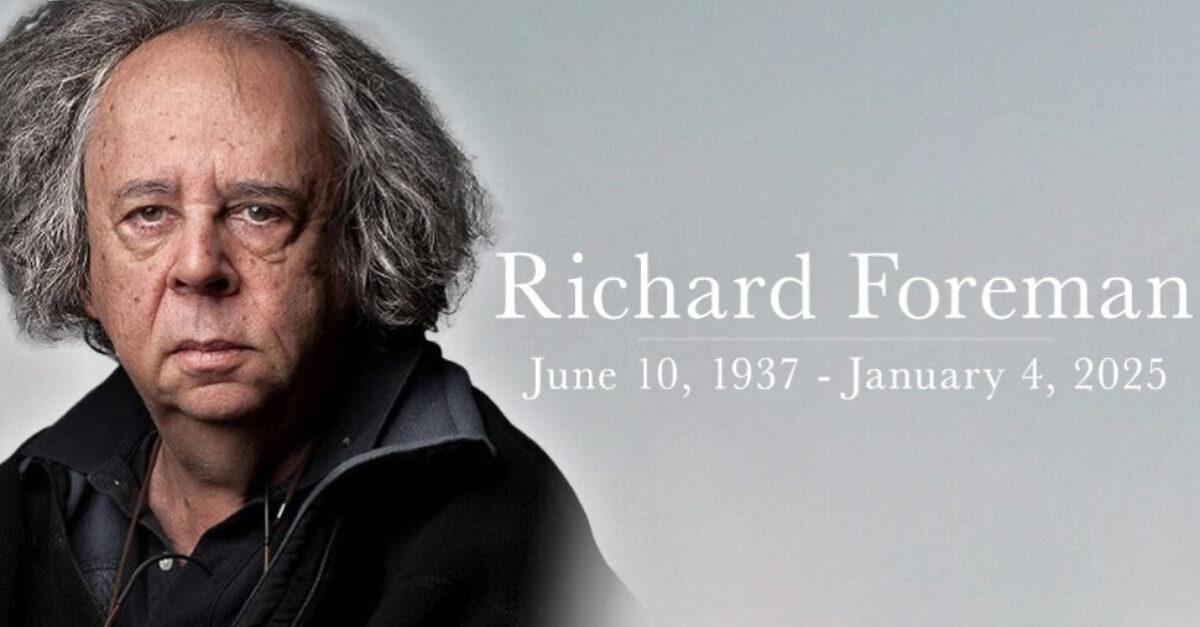 Avant-Garde Theatremaker, Off-Off-Broadway Stalwart Richard Foreman ...
