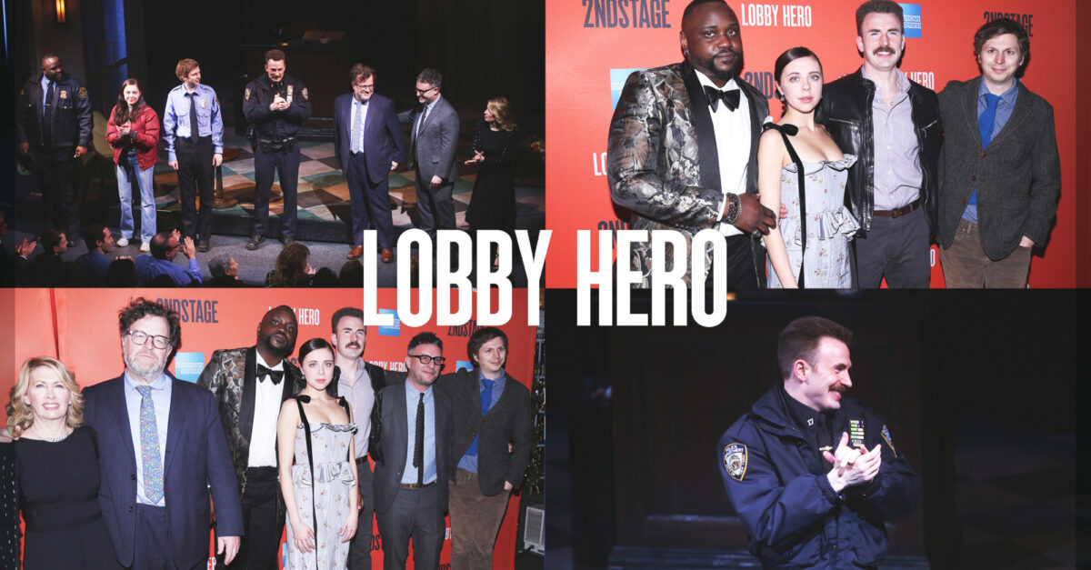 Inside the Opening Night of Lobby Hero, With Chris Evans, Michael Cera ...