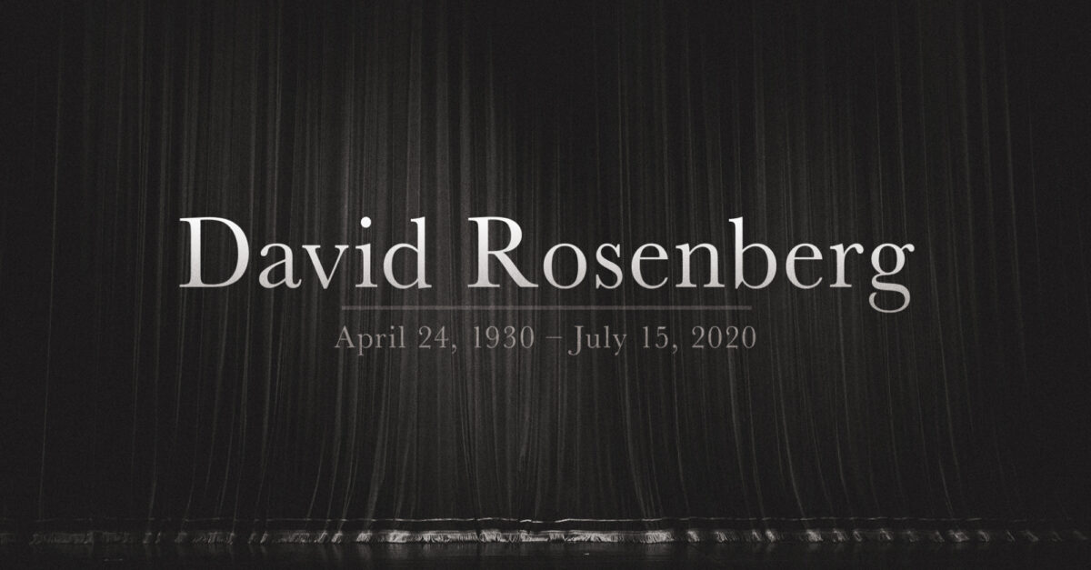 David Rosenberg, Co-Founder of Connecticut Critics Circle, Dies at 90 ...