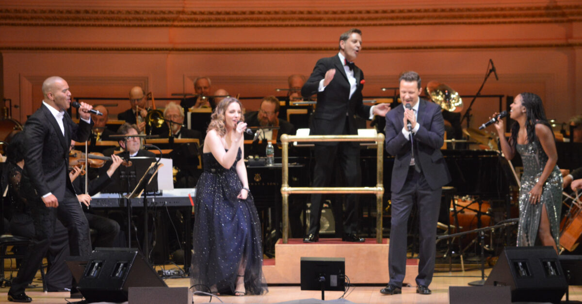 Jessie Mueller, Christopher Jackson, Adrienne Warren, and Will Chase ...