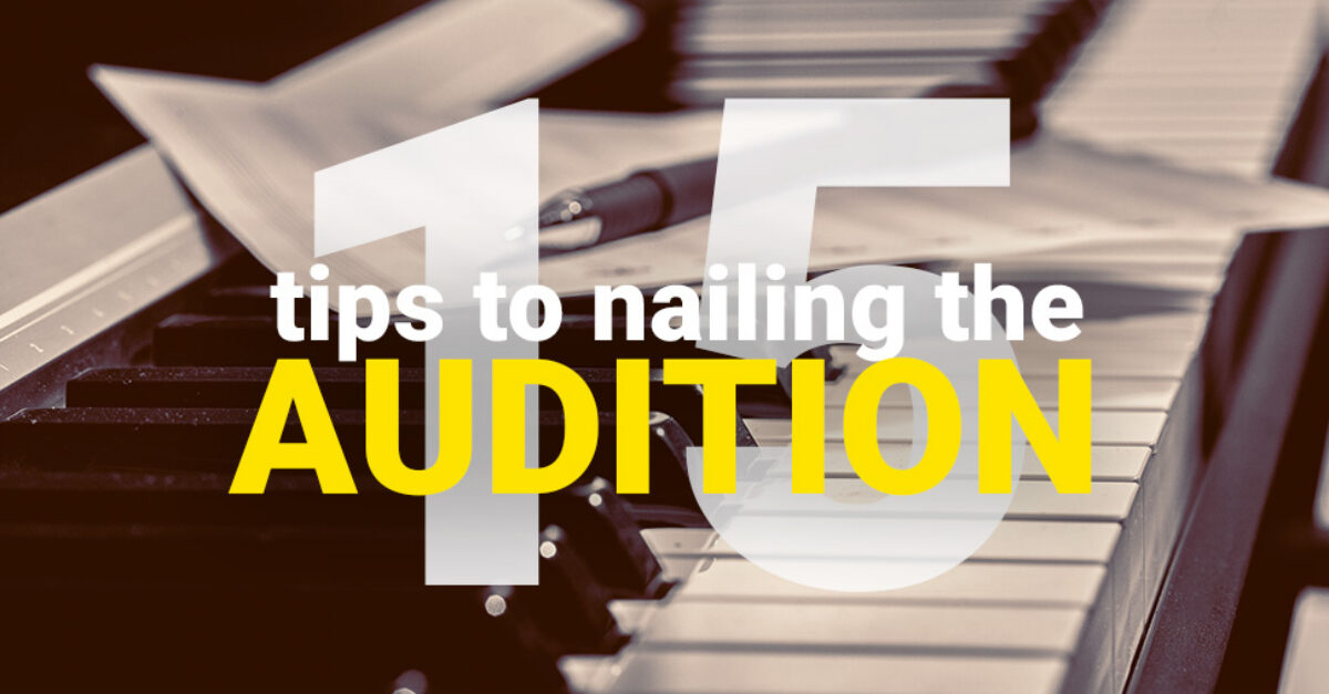 15 Tips to Nail Your Singing Audition | Playbill
