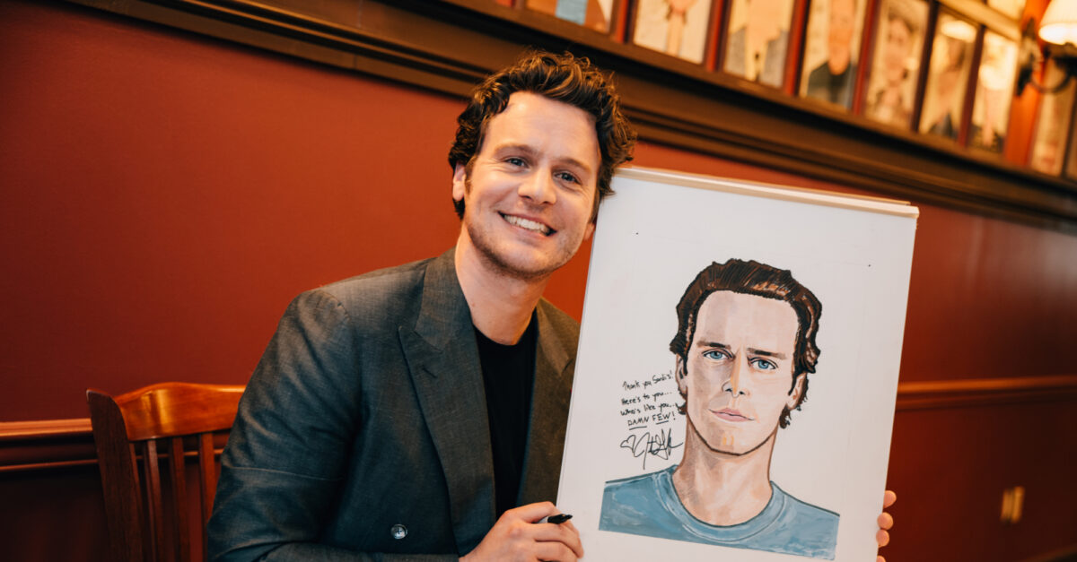 Photos: Jonathan Groff Joins the Walls of Sardi's | Playbill