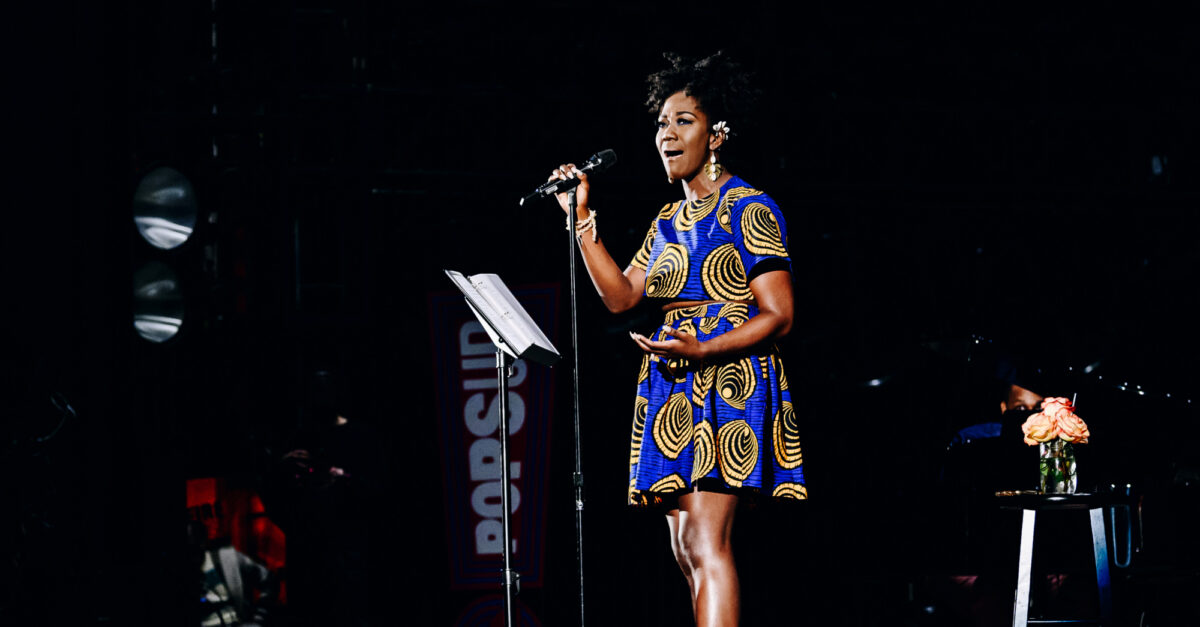 Watch Amber Iman's Broadway Pop-Up Concert for Fellow Performers | Playbill