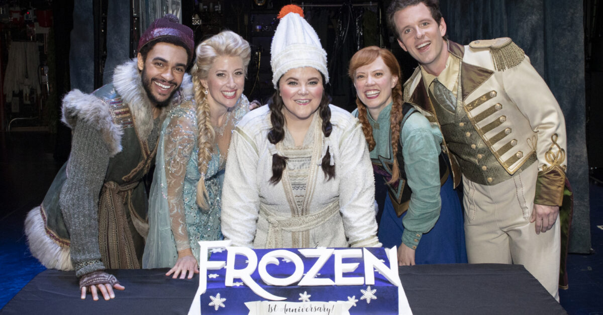 See the Cast of Disney's Frozen Celebrate a Year on Broadway | Playbill