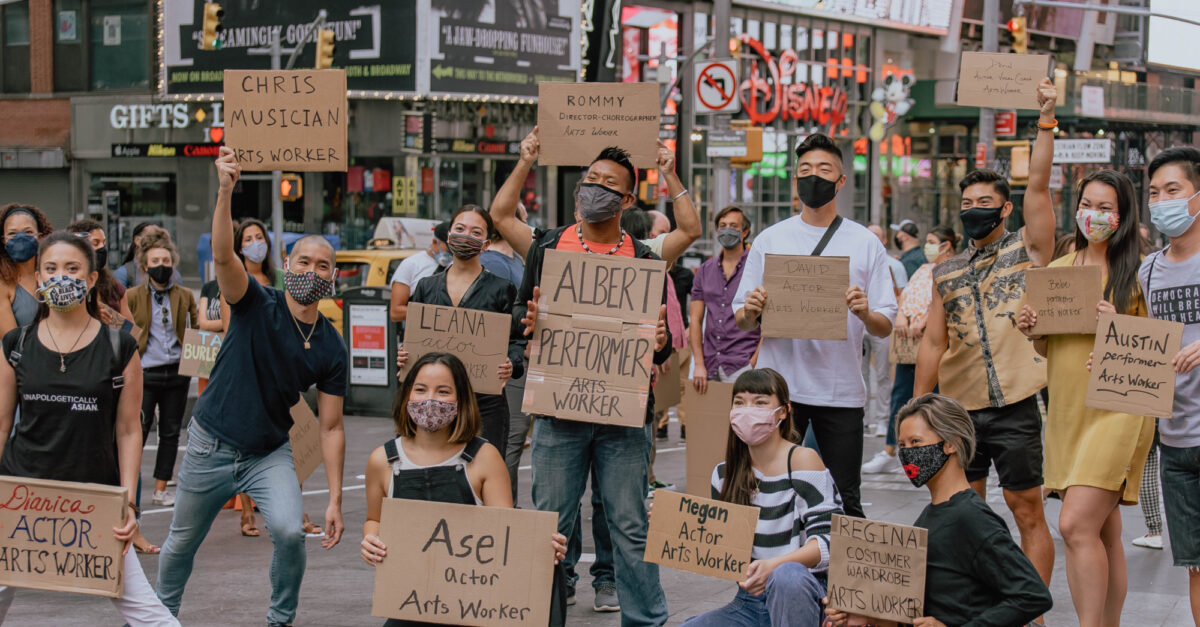 Check Out Photos From Be an #ArtsHero’s Times Square Demonstration ...
