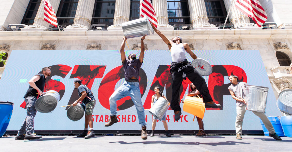 Check Out Photos of Stomp at the New York Stock Exchange Summer Series ...
