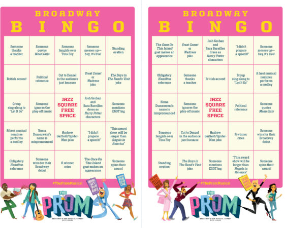 The Prom Tony Awards Bingo Cards and Ballot | Playbill