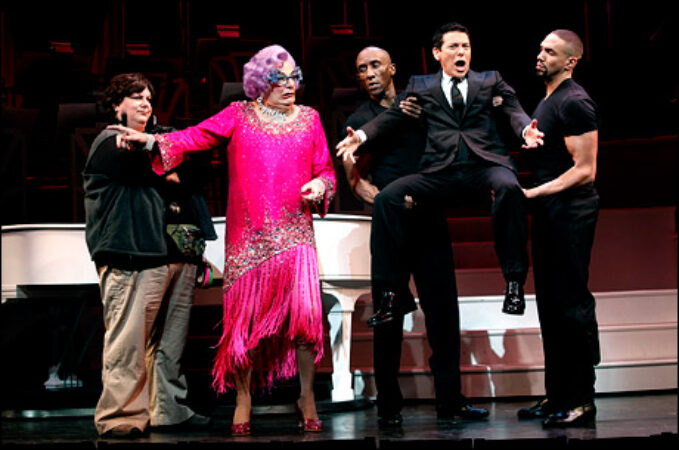 Michael Feinstein and Dame Edna in All About Me | Playbill