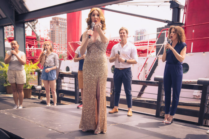 See The Cast of Titanique Meet The Press | Playbill