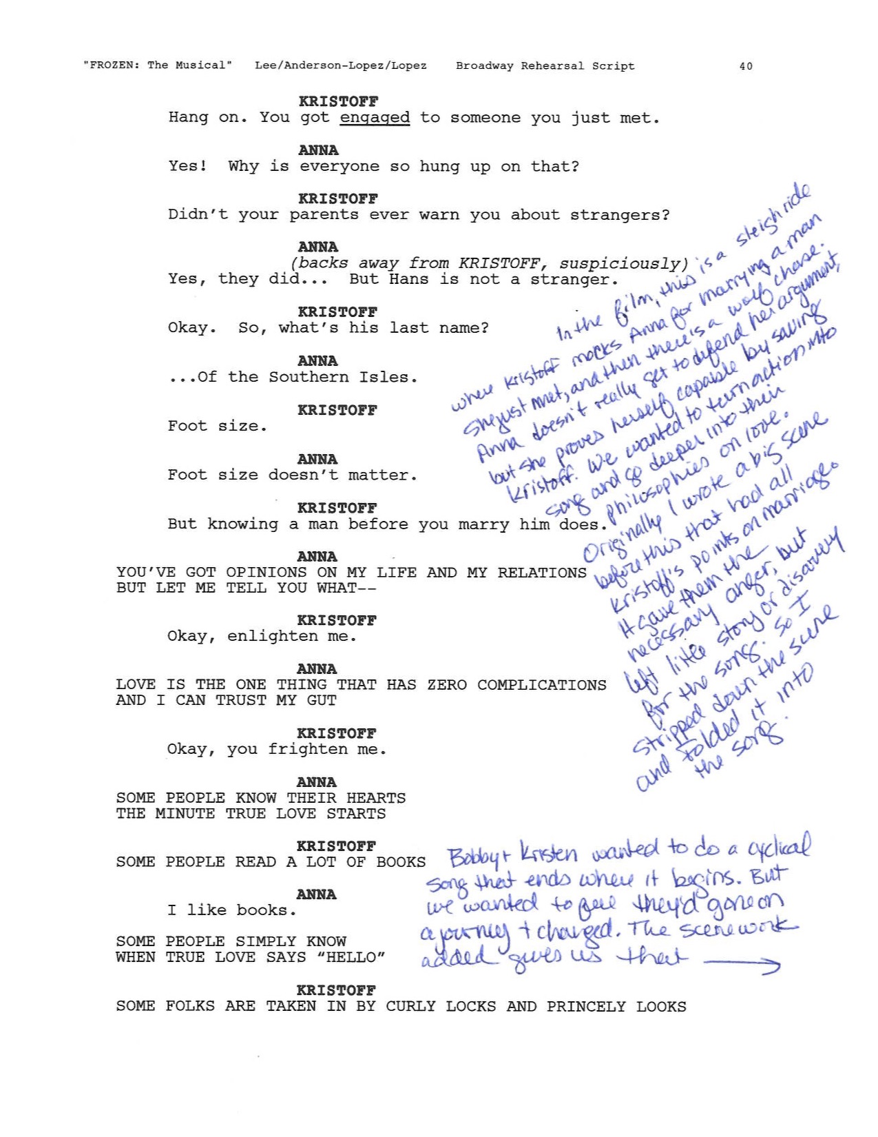 Inside the Writer’s Notebook: What Changed When Disney’s Frozen Went ...