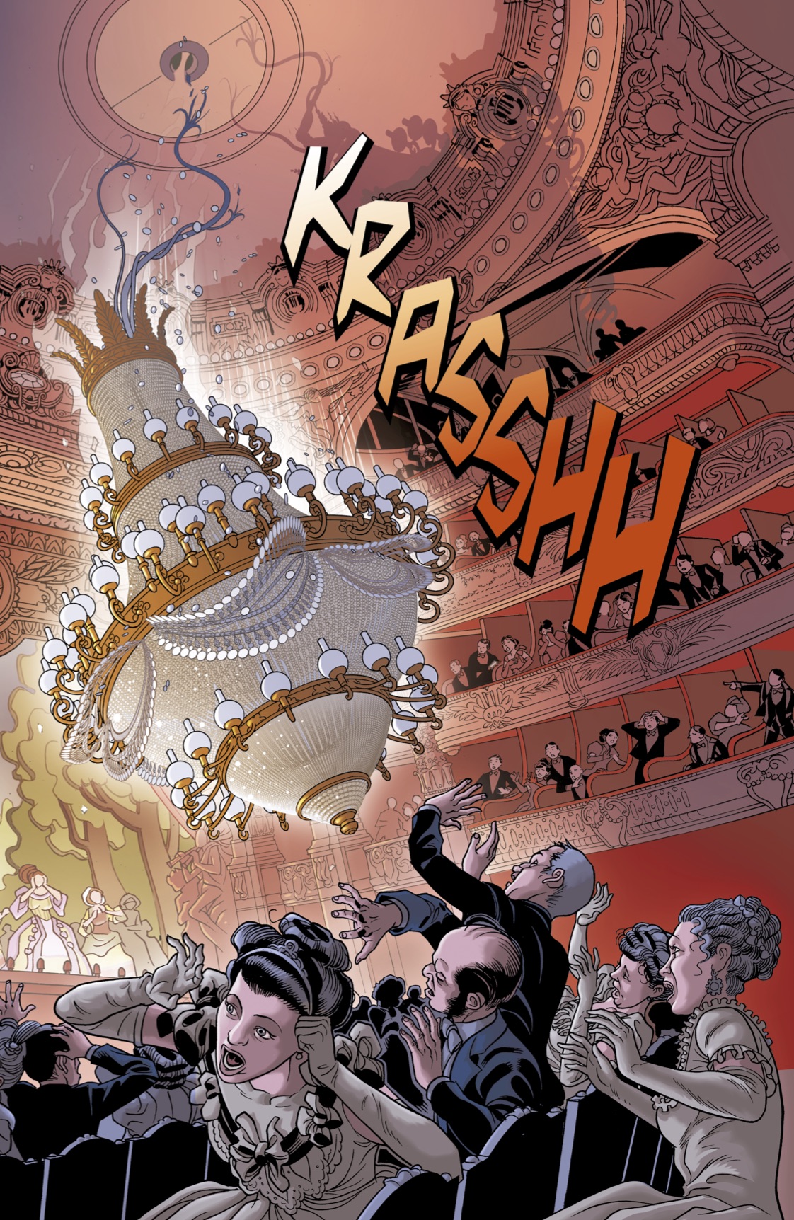 Get a 1st Look at the Chandelier Falling in The Phantom of the Opera ...