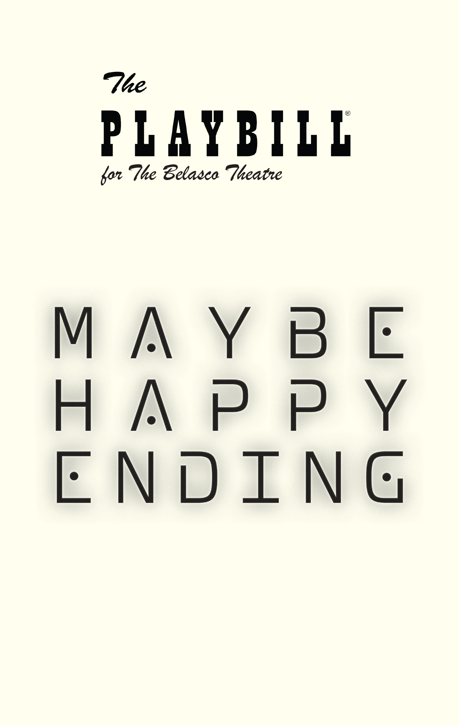 Maybe Happy Ending (Broadway, Belasco Theatre, 2024) | Playbill