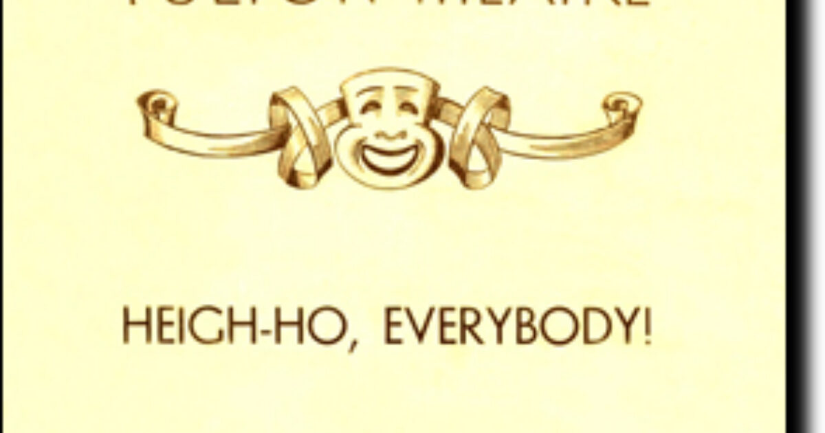 Heigh-ho, Everybody (Broadway, Helen Hayes Theatre, 1932) | Playbill