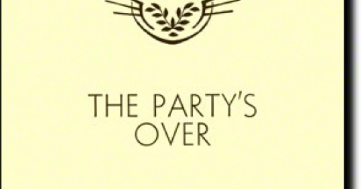 The Party's Over (Broadway, Vanderbilt Theatre, 1933) | Playbill