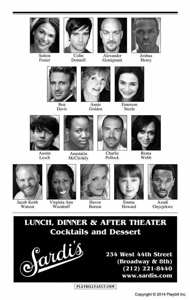 Violet (Broadway, American Airlines Theatre, 2014) | Playbill