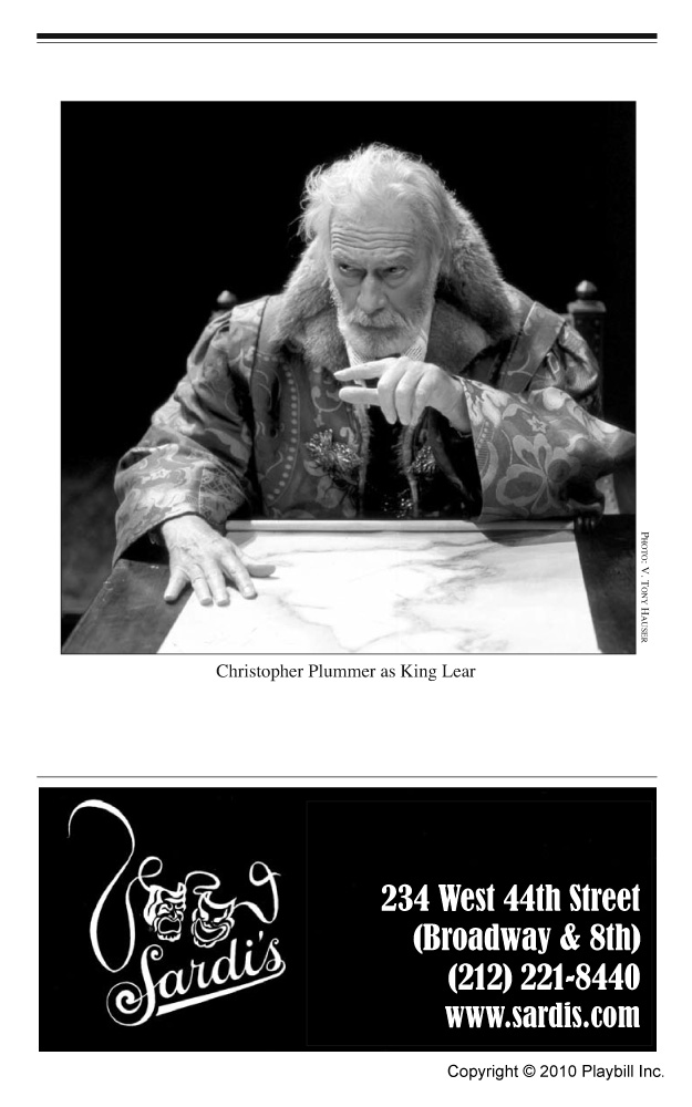 King Lear (Broadway, Vivian Beaumont Theater, 2004) | Playbill
