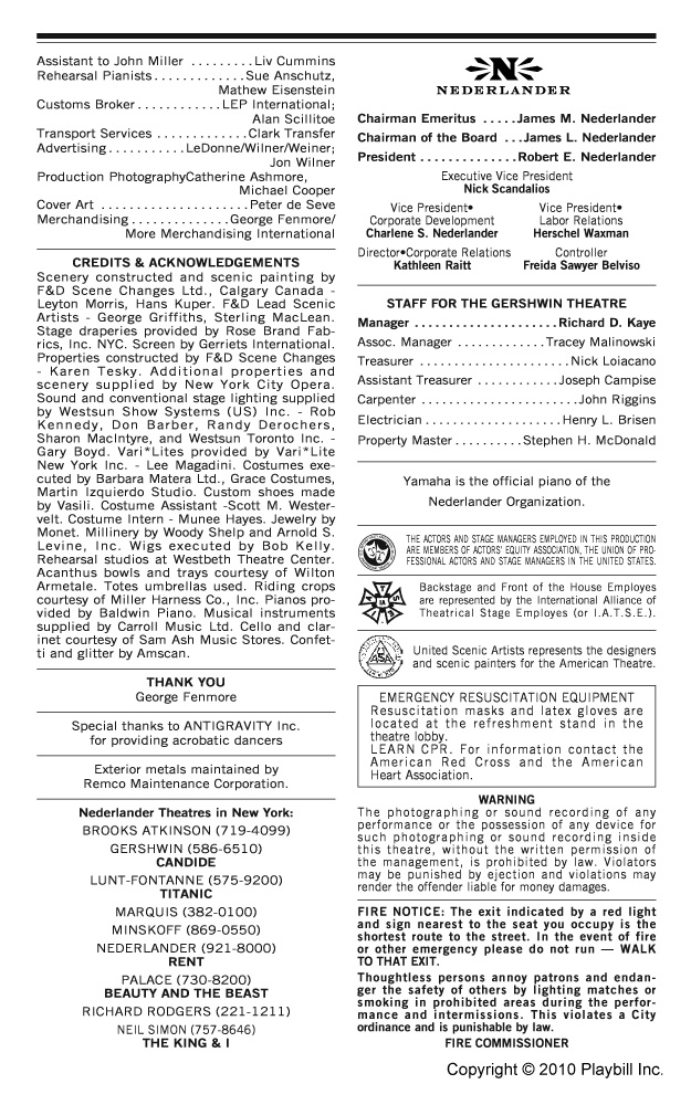 Candide (Broadway, Gershwin Theatre, 1997) | Playbill