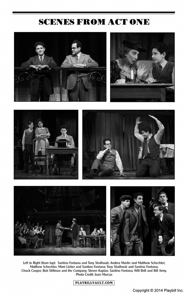 Act One (Broadway, Vivian Beaumont Theater, 2014) | Playbill