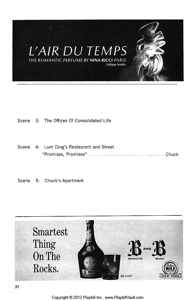 Promises, Promises (Broadway, Sam S. Shubert Theatre, 1968) | Playbill