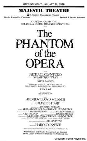 Flip Through the Original Phantom of the Opera Playbill From Opening ...